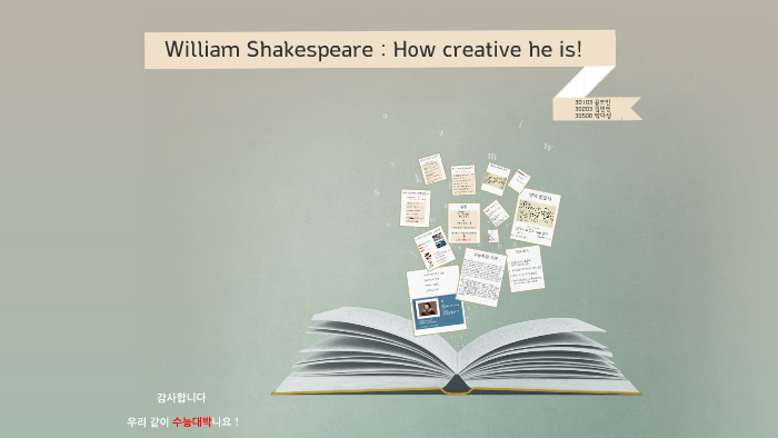 William Shakespeare : How creative he is! by 보빈 공 on Prezi
