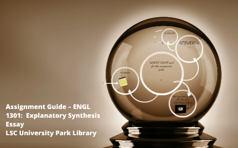 Assignment Guide – ENGL 1301: Explanatory Synthesis Essay by John Paul ...