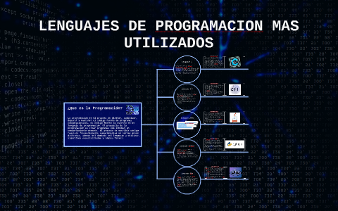 LENGUAJES DE PROGRAMACION MAS USADOS by Antonio Muñoz on Prezi