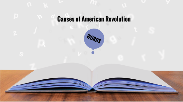 Causes of the American Revolution Vocabulary by Zachary Herrmann on Prezi