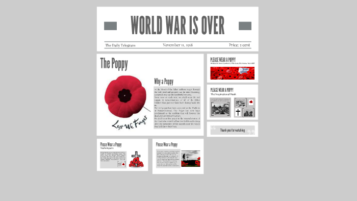 Please Wear a Poppy Presentation by Emma Merryfull