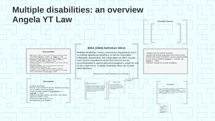 Multiple disabilities: an overview by Angela L