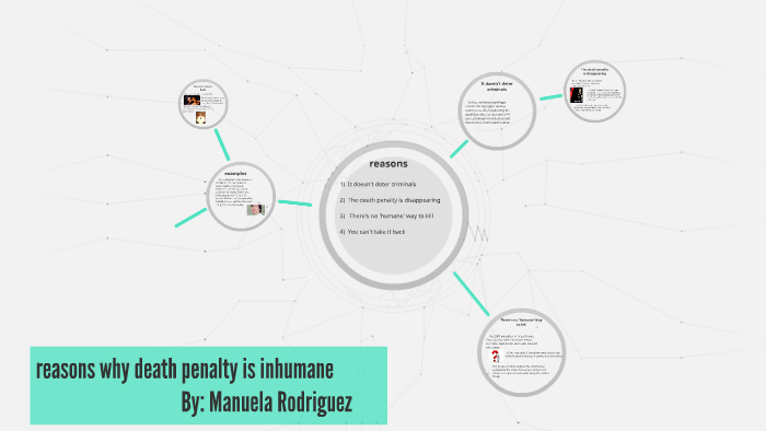 reasons why death penalty is inhumane by Manuela Rodriguez Capellan on ...