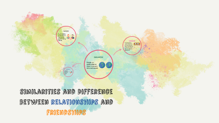 similarities and Difference between relationships and friend by Aaron ...