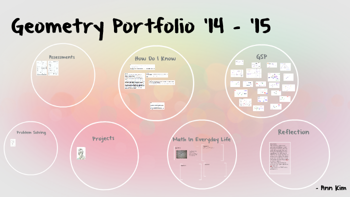 Geometry Portfolio by Ann Kim