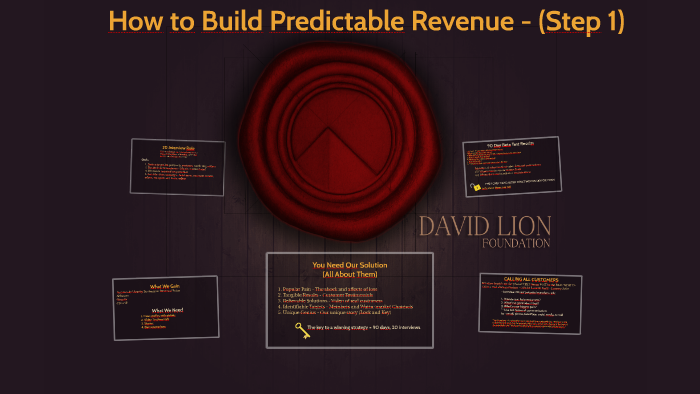 Predictable Revenue Step 1 by David Murray on Prezi