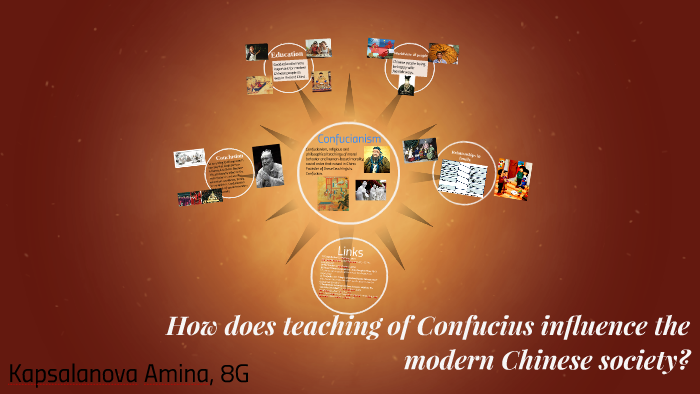 How does teaching of Confucius influence the modern Chinese by on Prezi