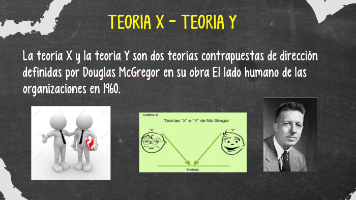 La teoría X y la teoría Y son dos teorías contrapuestas de d by emma ...