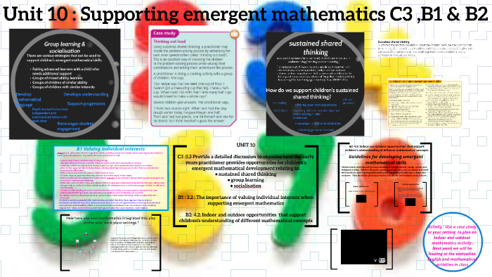 Unit 10 : Supporting emergent mathematics by Claire Tarbox on Prezi