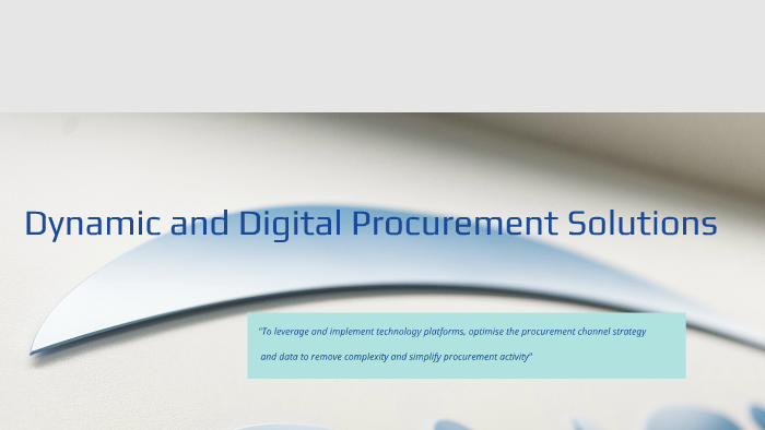 Dynamic Procurement by Jason Shirtcliffe on Prezi