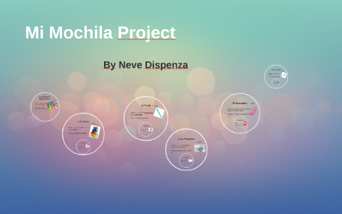 Mi Mochila Project by Neve Dispenza on Prezi