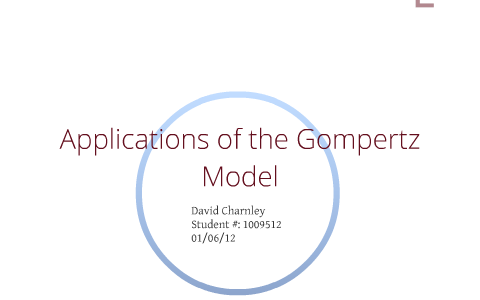 Modelling Tumour Growth using the Gompertz Function by David Charnley ...