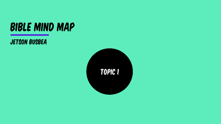 Mind Map for Bible by Jetson Busbea