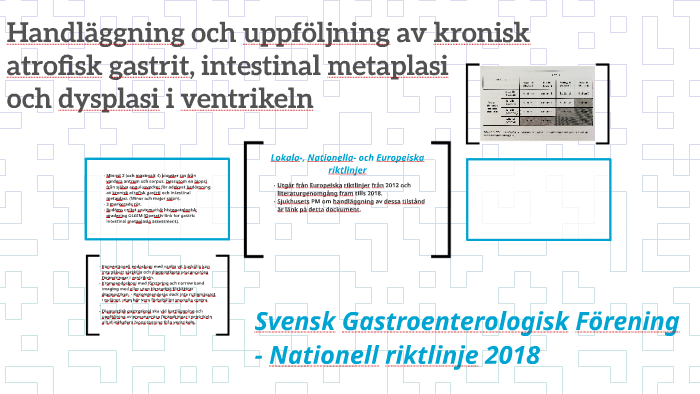 Handläggning och uppföljning av kronisk atrofisk gastrit, in by Katrín ...