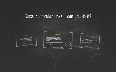 Cross-curricular links - can you do it? by kate denman on Prezi