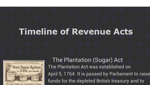 Timeline of Revenue Acts by Justice Williams on Prezi Design