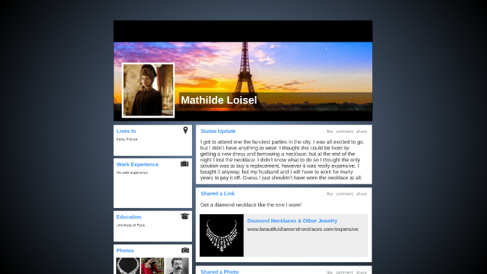 Mathilde Loisel By Elizabeth Thomas