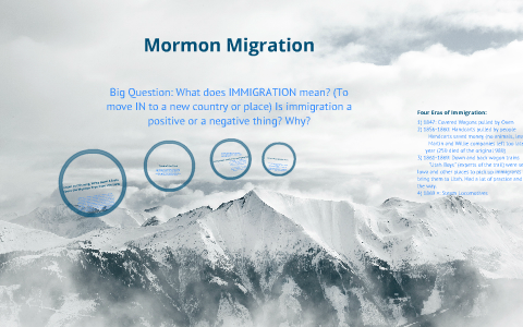 Mormon Migration by Jennalyn Welsh on Prezi