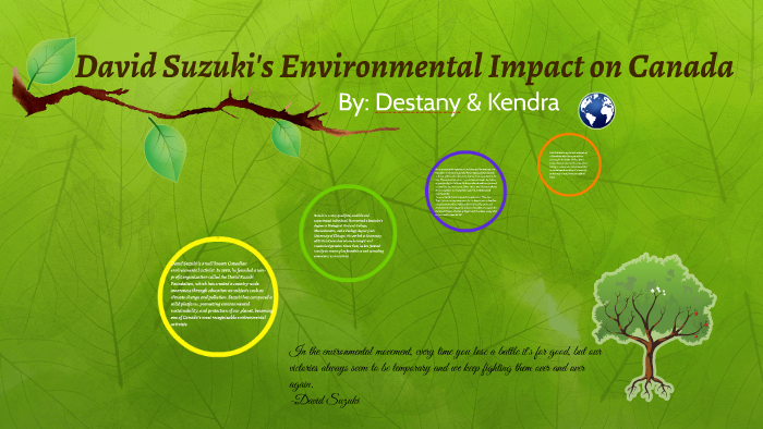 David Suzuki's Environmental Impact on Canada by kendra deans on Prezi