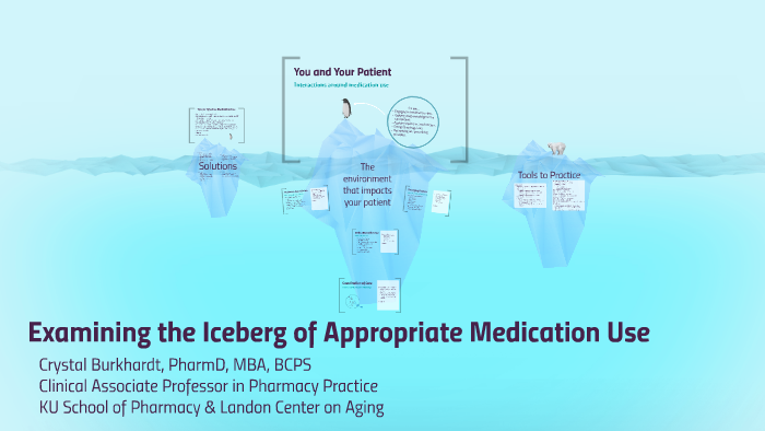The Iceberg of Appropriate Medication Use by crystal burkhardt