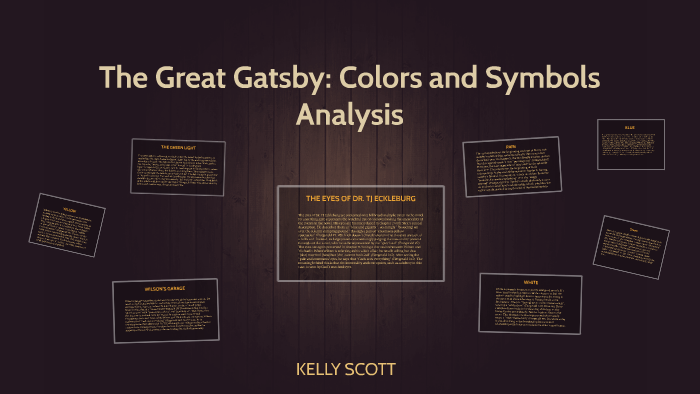 The Great Gatsby: Colors and Symbols Analysis by Kelly Scott on Prezi