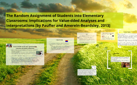 The Random Assignment of Students into Elementary Classrooms by Julia ...