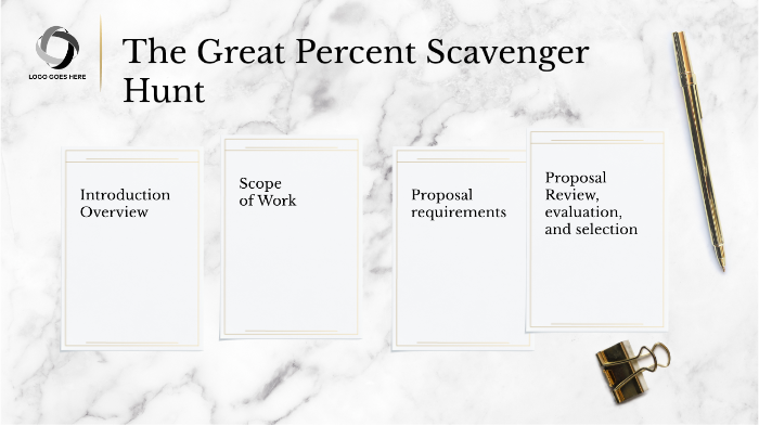 The Great Percent Scavenger Hunt by Miller Burr on Prezi