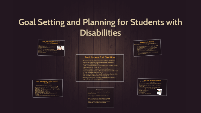 Goal Setting and Planning for Students with Disabilities by TieTeanna ...