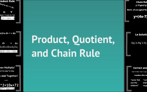 Chain Rule, Product Rule, and Quotient Rule by Thomas Carley on Prezi