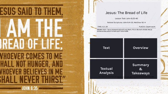 John6:25-40Jesus: The Bread of Life by Kenneth Hicks on Prezi