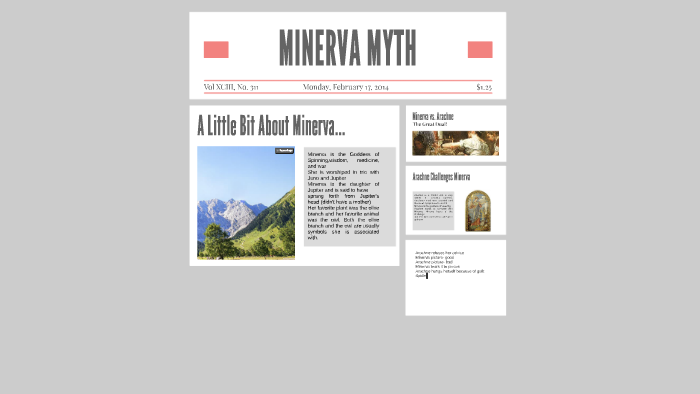 MINERVA MYTH by Hannah Shull on Prezi