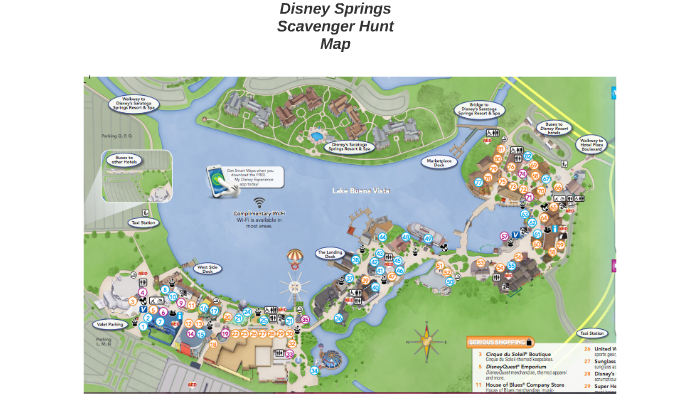 Disney Springs Scavenger Hunt Map by Faith Dickens on Prezi