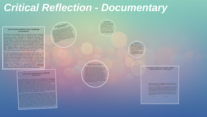 Critical Reflection - Documentary by Jeremy Liu on Prezi