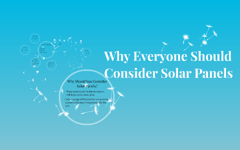 Why Everyone Should Consider Solar Panels by Jillian Mulligan