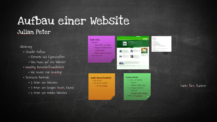 Aufbau einer Website by Julian Peter on Prezi