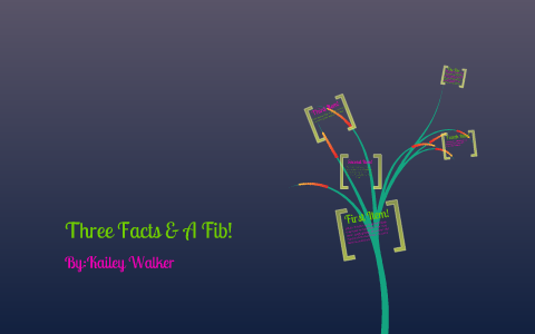 Three Facts and a Fib! by Kailey Walker on Prezi