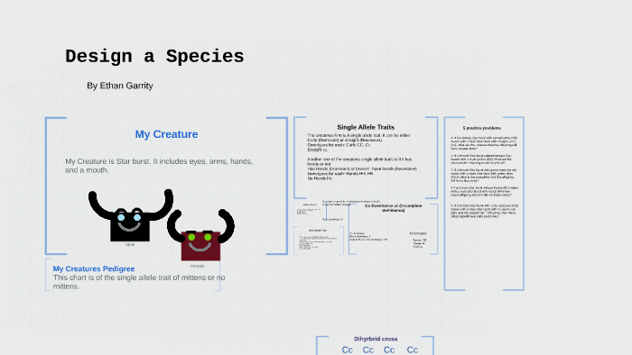 Design a Species Project by ethan garrity on Prezi
