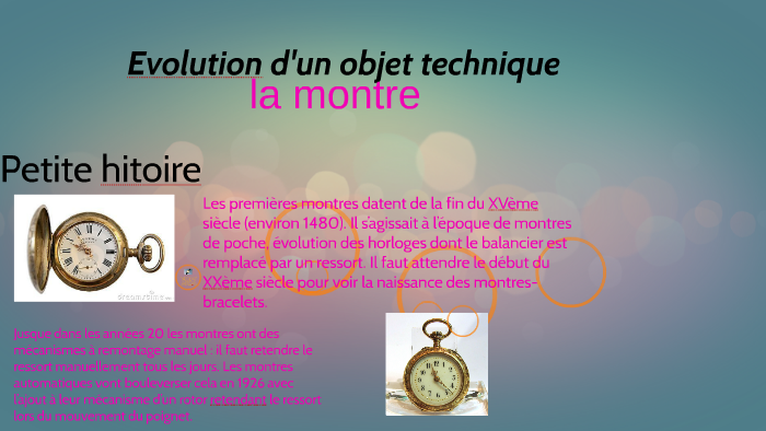 Evolution d'un objet technique by Majdoline Aitzaghar on Prezi