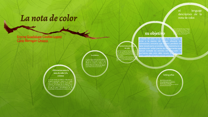 La nota de color by Emma Casillas Lopez on Prezi