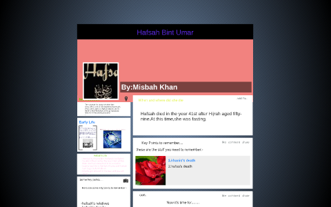 Hafsa Bint Umar by Misbah Khan on Prezi