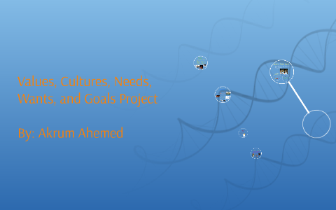 Values, Cultures, Needs, Wants, and Goals Project by akrum ahemed on Prezi