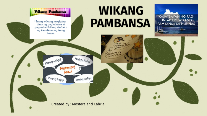 WIKANG PAMBANSA by Helen Mae Mostera on Prezi