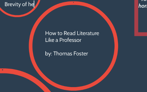 How to Read Literature Like a Professor, Chapter 11 by Cameron Davis on ...