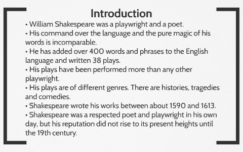 William Shakespeare's Life and Times by NiharikaDisha RaoSingh