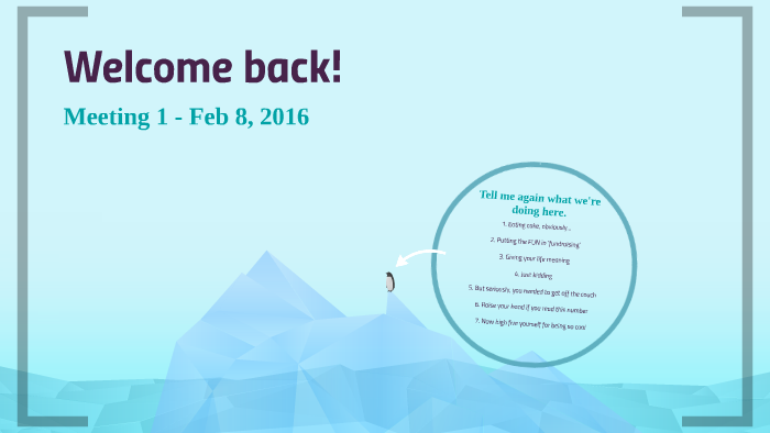 Welcome back! by Kayla Copeland on Prezi