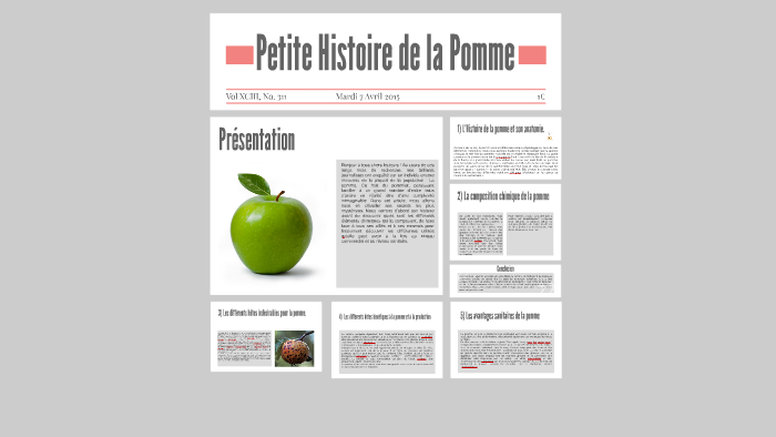 Petite Histoire de la Pomme by Tenchiroxx Tenchiroxx on Prezi