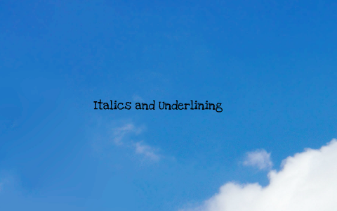 Quotation Marks/Italics/Underlining with Titles!!!!!!!!! :) by Ben ...