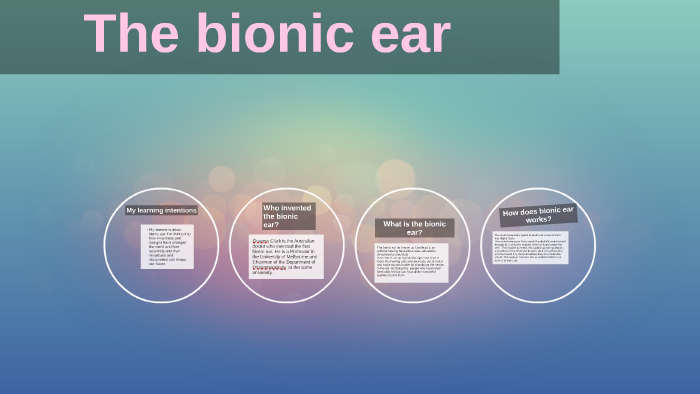 The bionic ear by alessandra le on Prezi