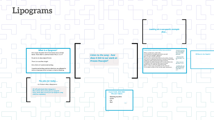 Lipograms by Felicity Melia on Prezi