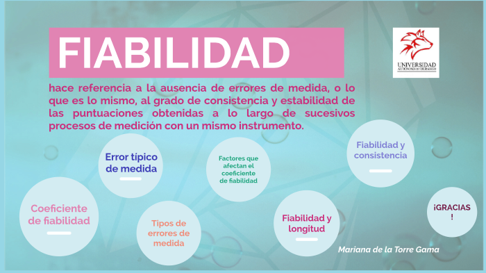 Fiabilidad by Mariana de la Torre Gama on Prezi